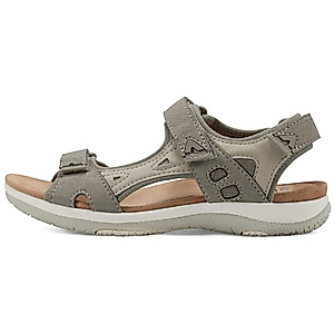 Earth Origins Women's Skylar Sandal, Light Grey, 6.5 M US
