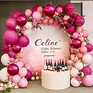 Pink Balloons Hot Pink Balloon Garland Different Sizes Latex Light Pink Balloons Arch Kit for Birthday Wedding Baby Shower Princess Butterfly Girls Party Bridal Shower Bachelorette Decorations