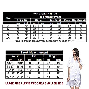 Beutyme Womens Silk Satin Pajamas Set Loungewear Two-Piece Button-Down Pj Sets Long Sleeve Sleepwear Soft Nightwear (Medium, White-1)