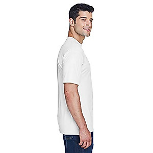 UltraClub Men's Cool & Dry Sport Performance Interlock T-Shirt 5XL WHITE