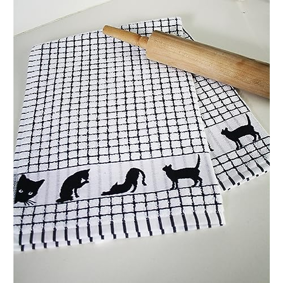 Samuel Lamont Poli-dri Jacquard Tea Towel Cat