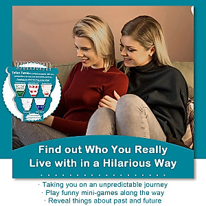 Toilet Games for Adults - Toilet Tattle Hilarious Gift for Couples Random Cool Stuff, Husband Gifts from Wife Funny Couples Gifts, Relationship Conversation Starter, Sudoku, Crossword, Word Search