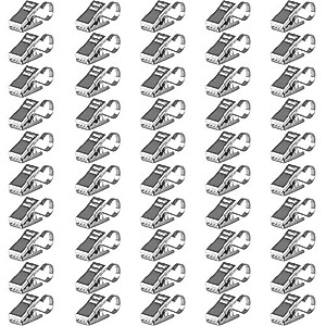 BIHRTC Pack of 50 Curtain Clips Thickening Stainless Steel with Hooks Lights Hanger Small Metal Wire Holder for Shower Home Decoration Photos Picture Arts Crafts Display Outdoor Activities Supplies
