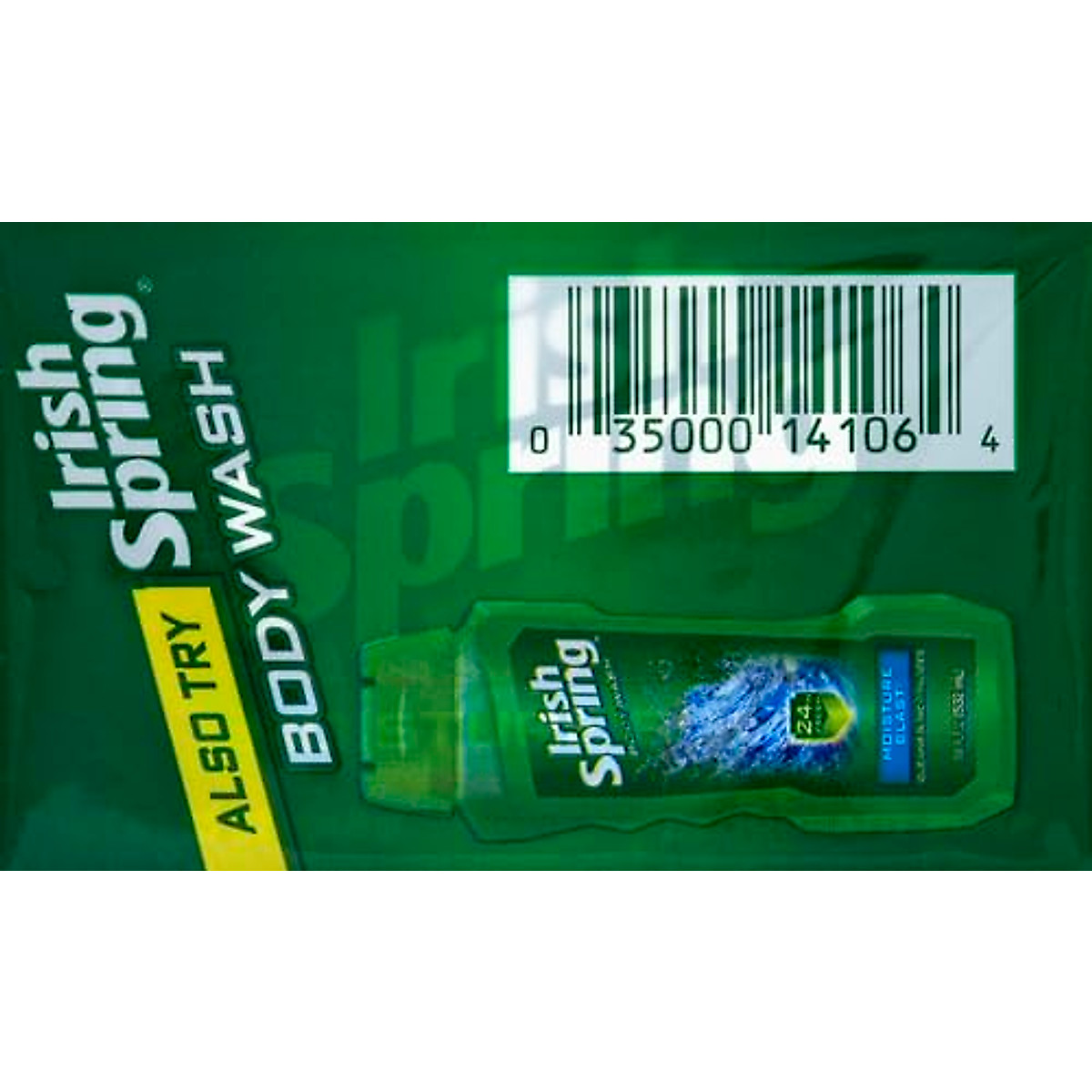 Irish Spring Deodorant Soap, Moisture Blast, 3.7 Ounce (Pack of 3)