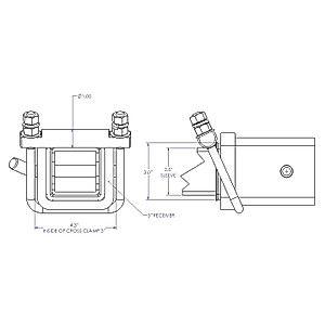 HitchClamp - Cross Clamp 3" Heavy Duty - Made in The USA