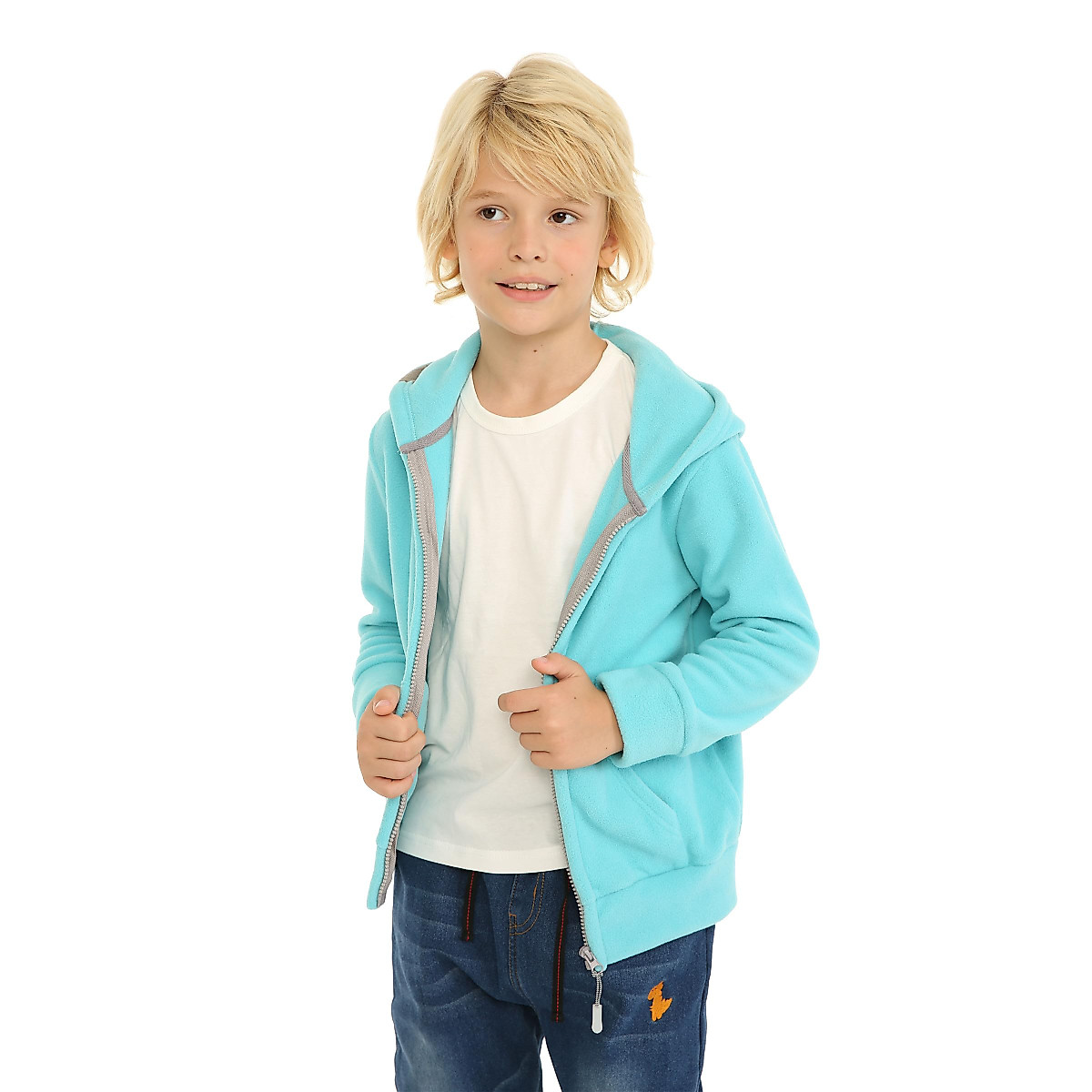 Mud Kingdom Cute Toddler Boy Fleece Jacket with Hood 24 Months Panda