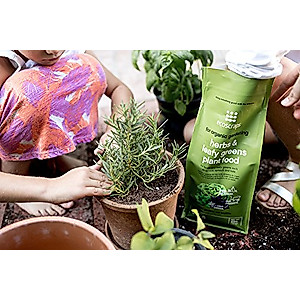 EcoScraps for Organic Gardening Herbs and Leafy Greens Plant Food, 4 lbs