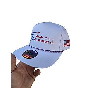 All Possibilities 369 USA Titties Gray with White Mesh Golf Hat Men Women Funny Baseball Cap Trucker Hat (US, Alpha, One Size, White)