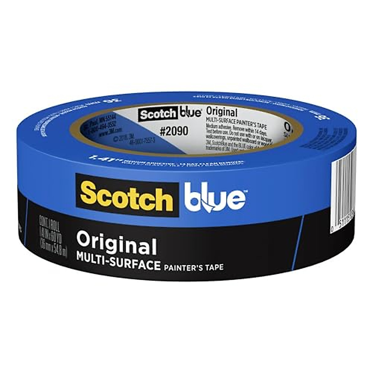 Scotch Painter's Tape Original Multi-Surface Painter's Tape, 1.41 Inches x 60 Yards, 16 Rolls, Blue, Paint Tape Protects Surfaces and Removes Easily, Multi-Surface Painting Tape for Indoor and Outdoor Use