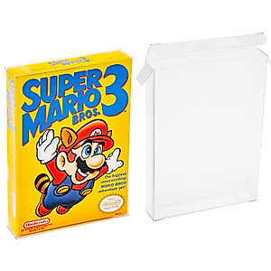 Viturio Nintendo NES Game Box Protector Cases (10 Pack) Clear Plastic .35mm