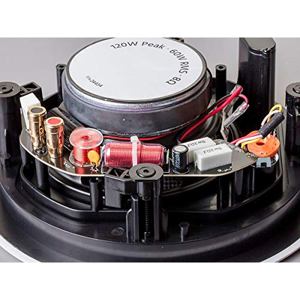 Monoprice 3-Way Carbon Fiber In-Wall Column Speaker - 6.5 Inch, With Ribbon Tweeter, Black - Amber Series