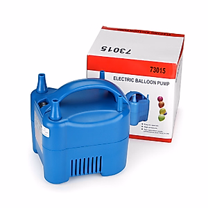 AGPtek 680W High Power Two Nozzle High Power Electric Balloon Inflator Pump Portable Blue Air Blower,Inflate in One Second, BP3-EU