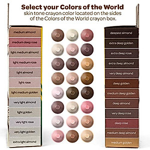 Crayola Bulk Crayon Set, Colors of The World, Multicultural Crayons, School Supplies, 6 Sets of 24 Colors
