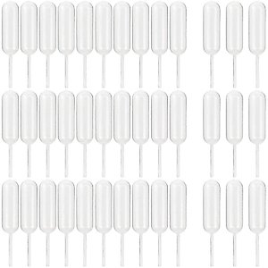 TOMNK 350pcs 4ml Plastic Pipettes Squeeze Transfer Pipettes Suitable for Chocolate, Cupcakes, Strawberries