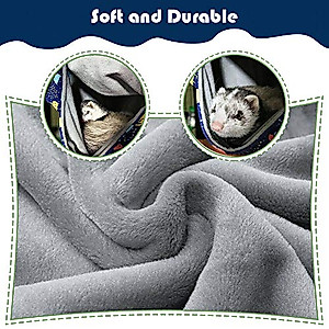 FULUE Small Animal Tent and Double Hammock for Ferret Rat Guinea Pig Degu Mice Hamster（Blue）
