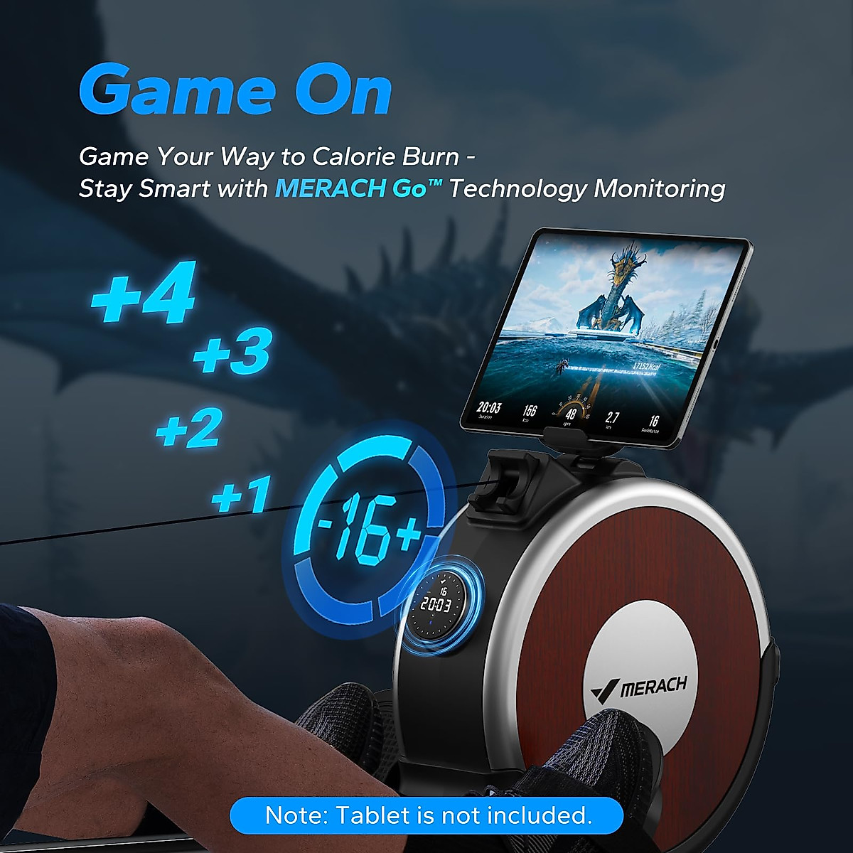 Rowing Machine& seat cusshion, Bluetooth Magnetic Rower Machine with Dual Slide Rail, 16 Levels of Electromagnetic Resistance, Max 350lb Weight Capacity, App Compatible, Rowing Machines for Home Use