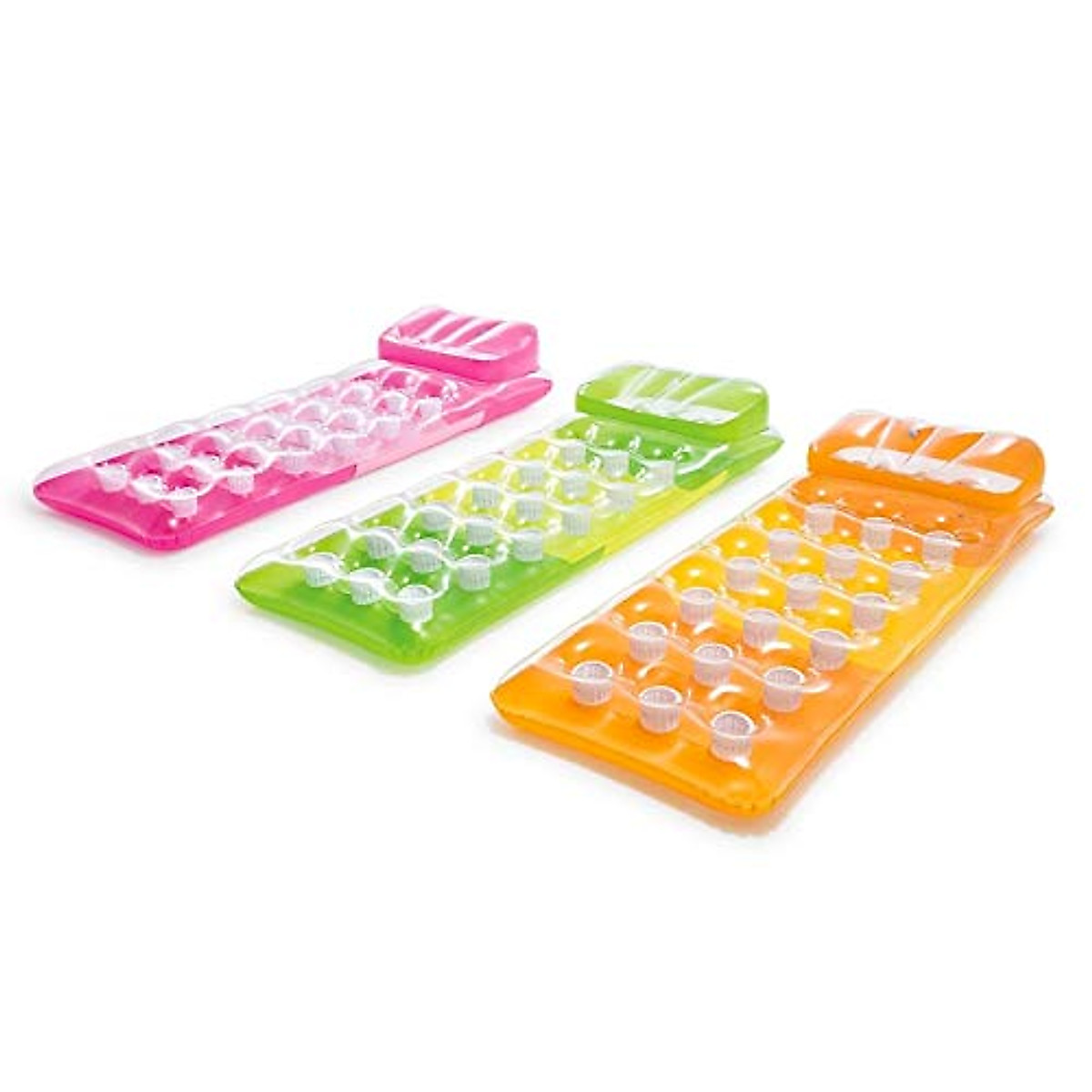 18-Pocket Fashion Pool Lounge - Inflatable Pool Float - Colors May Vary