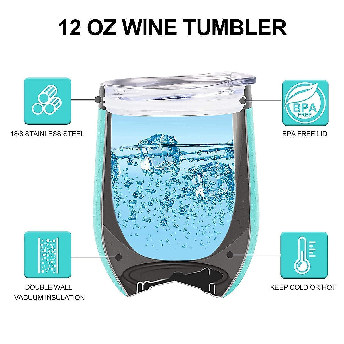 LEADO Teacher Gifts for Women, Teacher Appreciation Gifts - Funny Thank You Gifts, Christmas, Birthday Gifts for Teachers - It Takes a Big Heart to Shape Little Minds Wine Tumbler, 2 Pack