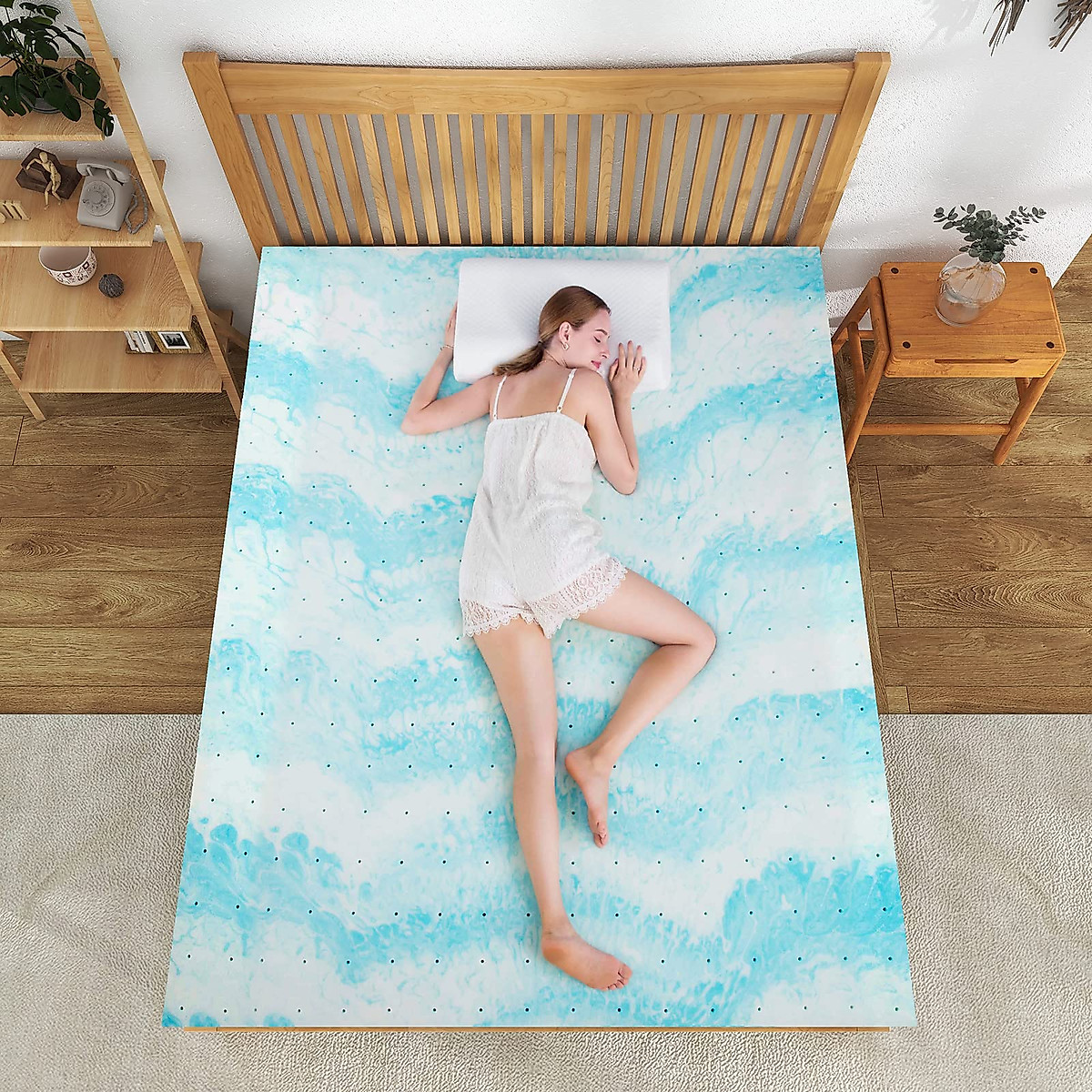 2 Inch Gel Memory Foam Mattress Topper Full, CertiPUR-US Certified