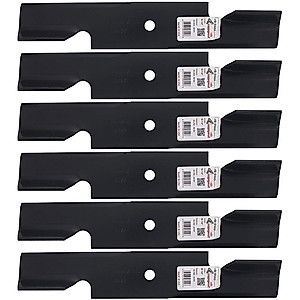 RAParts Pack of Six (6) Notched Lawn Mower Blades Fits Toro 107-3192 107-3192-03 110-0414 110-0418