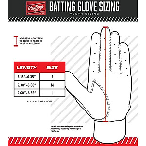 Rawlings | 5150 Batting Gloves | Youth Small | Black