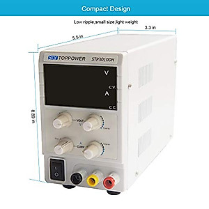 DC Power Supply Adjustable 4-Digital 30V/10A Switching Regulated Power Suppl Single-Output