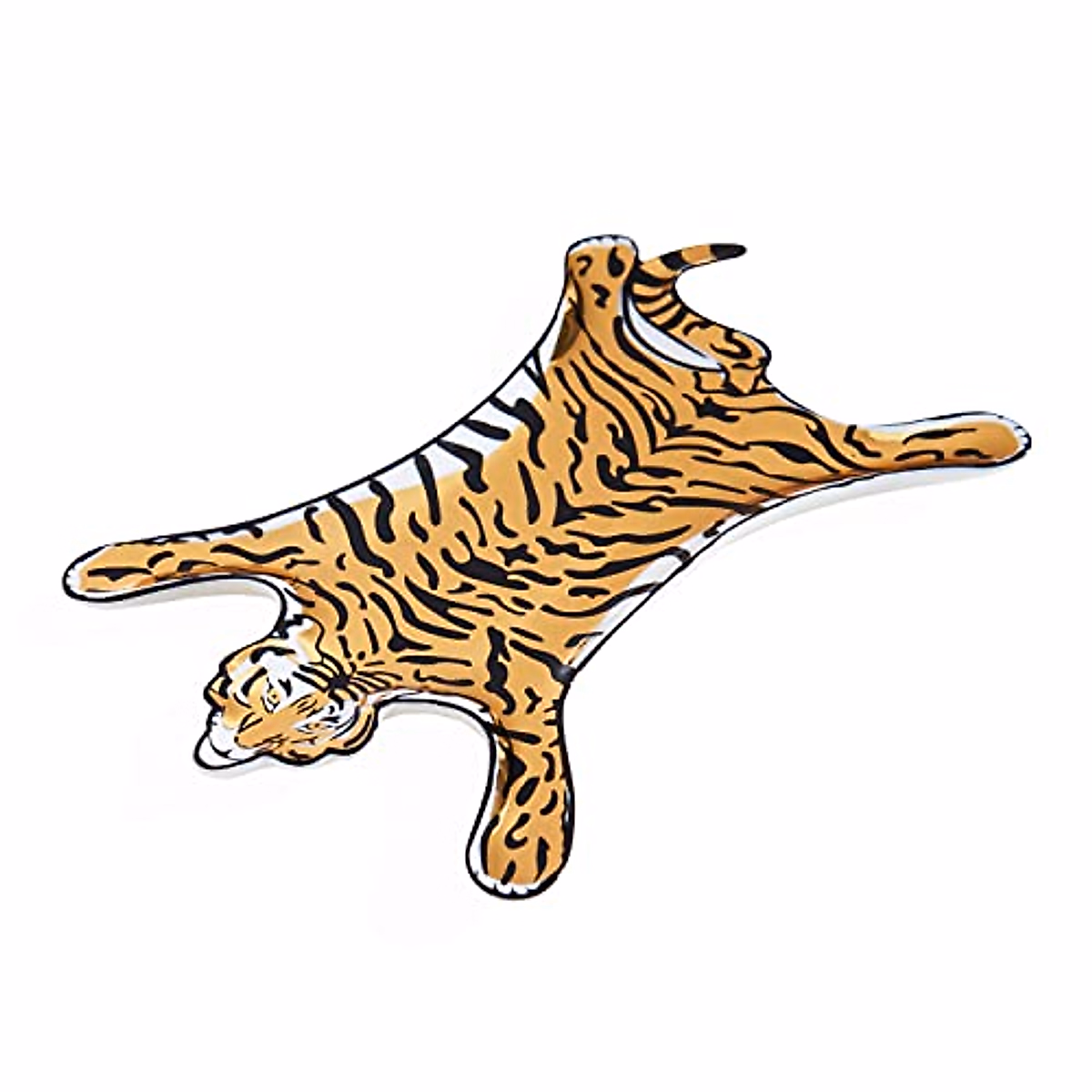 Jonathan Adler Tiger Stacking Dish, Gold/Black