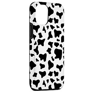 iPhone 13 Pro Dalmatian Dog Cow Cool Animal Black and White Case