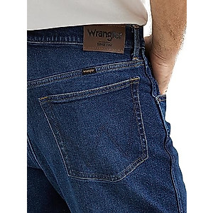 Wrangler Men's Free-to-Stretch Relaxed Fit Jean, Dark Indigo, 36W x 32L