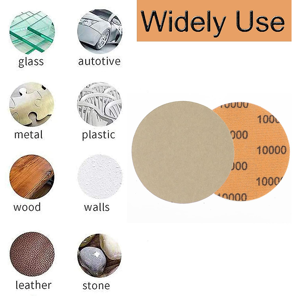 3 Inch Sandpaper Grit 60-10000 Wet Dry Sander Sheets with 1/8"&1/4"Shank Backer Plate and Soft Foam Buffering Pad Grinding Abrasive Sponge Sanding Disc Pad Kit for Wood Metal Mirror Jewelry Car 128pcs