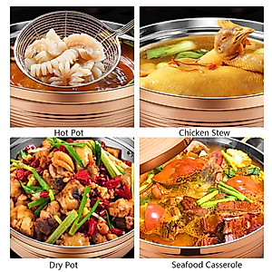 22cm Stainless Steel Tagine Pot Moroccan Tajine Cooking Cookware with Cone-Shaped Closed Lid for Stew Casserole Slow Cooker, 1-2 People Use