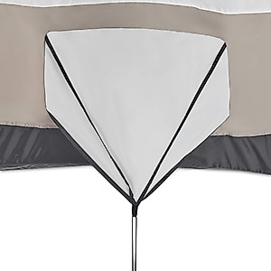 Tahoe Gear Olympia 10 Person 3 Season Outdoor Hiking Family Backpack Camping Tent, Green and Orange