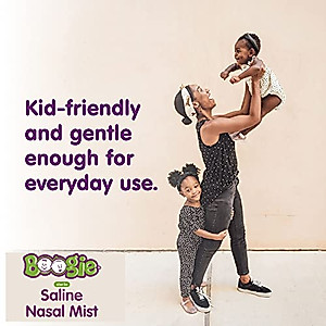 Boogie Mist Baby Saline Nasal Spray, Nasal Decongestant, Made with Saline, Fresh, 3.1 Ounce (Pack of 3)
