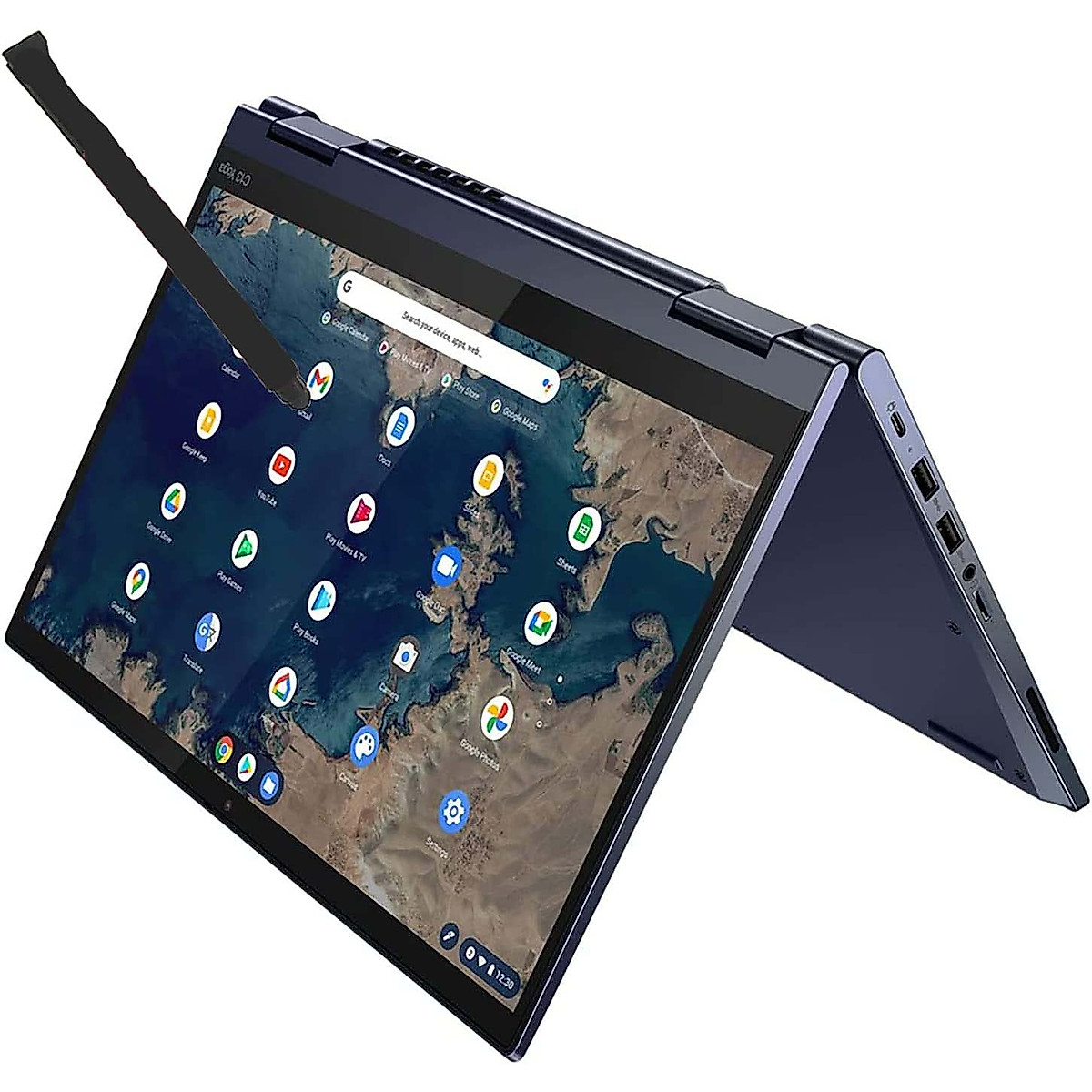 Lenovo ThinkPad C13 Pro Yoga 2-in-1 Touchscreen Laptop AMD Ryzen 7 256GB SSD 16GB DDR4 13.3in FHD Backlit Keyboard Fingerprint Reader Dual Cam Chrome OS (Renewed)