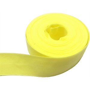 Elastic Spool Band,Stretch Sewing Ribbon,20yards/Lot 25mm Fold Over Spandex Elastic Ribbon for Sewing Lace Trim Waist Band Garment Accessory (Color : Grey, Size : One Size) (Color : Yellow, Size : O