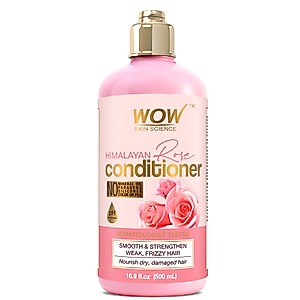 WOW Skin Science Himalayan Rose Hair Conditioner for Dry Damaged Hair - Hydrating Hair Repair (Conditioner 16.9 Fl Oz (Pack of 1))