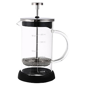 SHOWERORO 1pc Manual Espresso Machine Espresso Maker Espresso Shots Coffee Maker Espresso Pitcher Teapot with Scale Espresso Coffee Machine Transparent Thick Bottom Glass