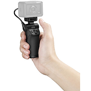 Sony VCT-SGR1 Shooting Grip Camera Tripod for One Handed Vlogging Video Shoots Adjustable Angles Creative and Stable Selfie Bundle w/Lexar 64GB Card + GBX Battery and Charger Compatible with NP-BX1