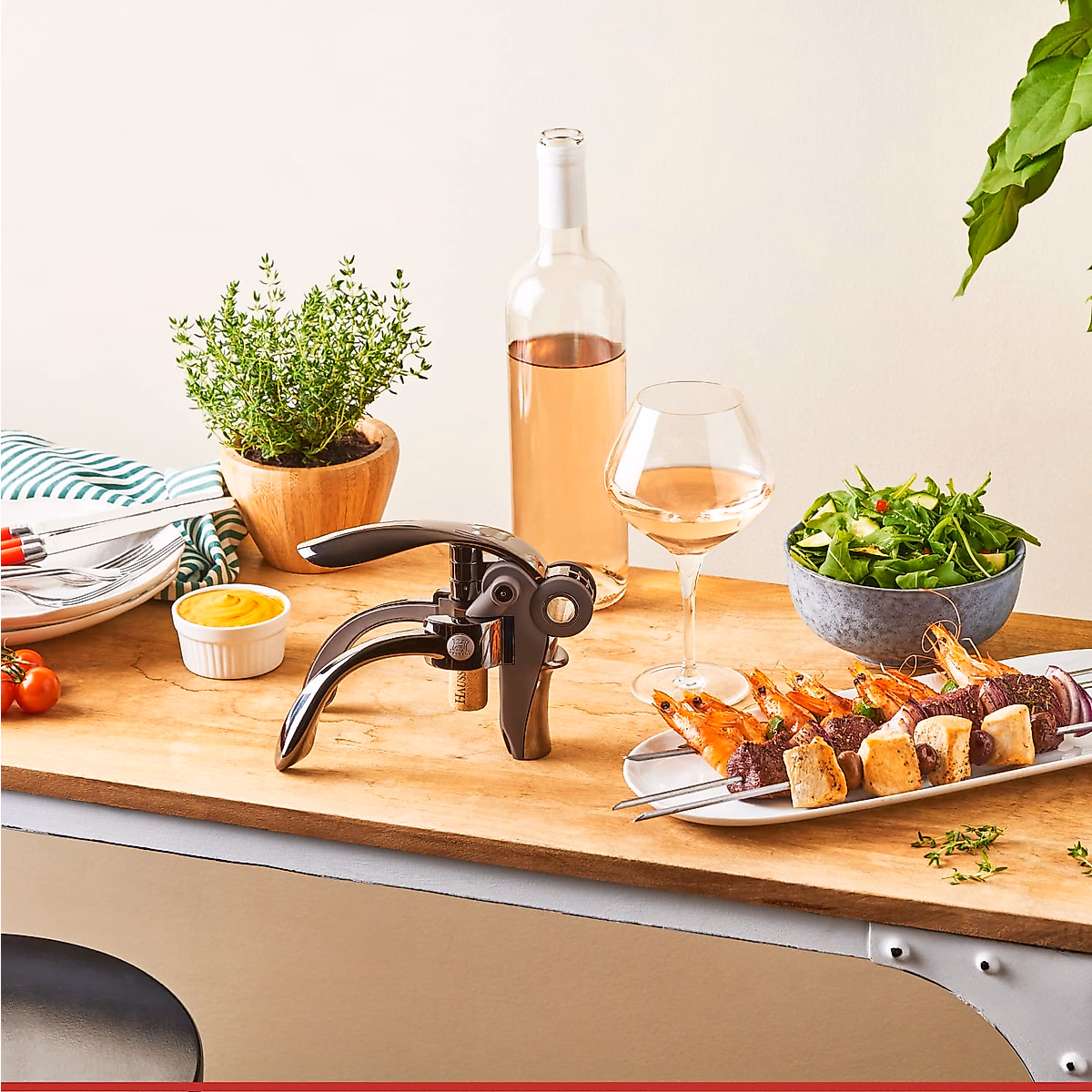 Peugeot Baltaz Corkscrew, Metallic Gray, 5.52in.