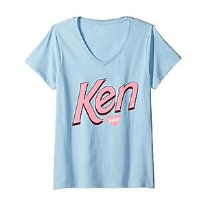 Barbie Valentines Ken Love V-Neck T-Shirt