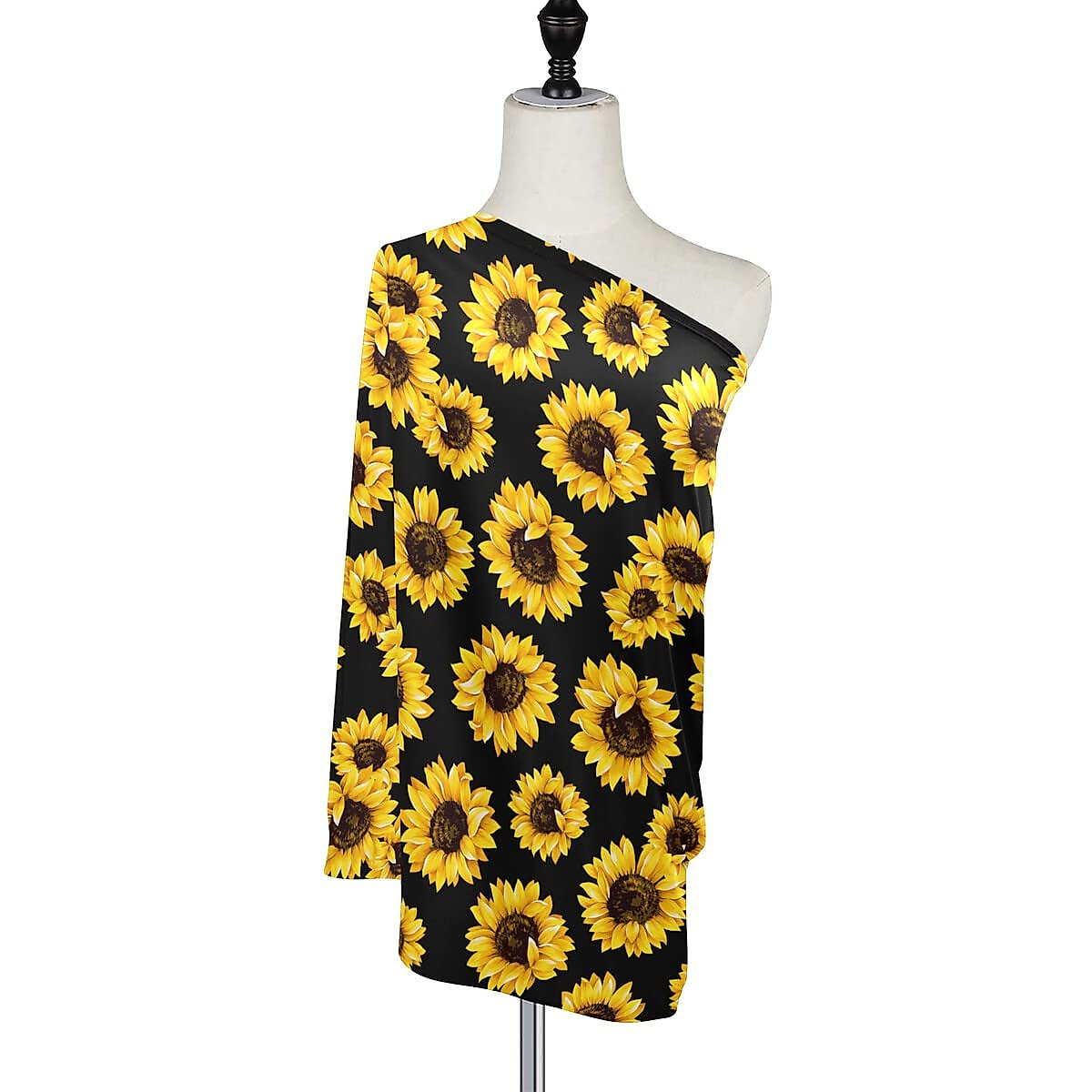 Nursing Cover, Breastfeeding Soft Carseat Canopy Sunflower Multi Use for Baby Car Seat Covers Canopy Shopping Cart Cover Scarf Light Blanket Stroller Cover