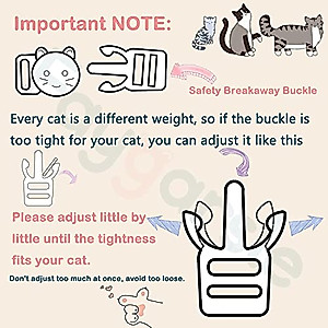 2 Pack Cotton Breakaway Cat Collars with Bell Cat Flower Collar for Female Girl Cats Male Boy Cats Pink&Gray