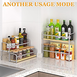 Coffee Syrup Organizer 3-Tier, 12 Bottles Capacity Syrup Rack for Coffee Bar Station, Wine Rack for Countertop, Tiered Spice Racks for Cabinet, Bottle Display Shelf Magnetic one-Step Installation