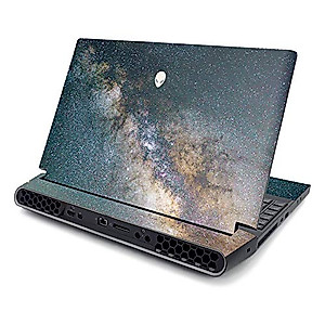 MightySkins Skin Compatible with Alienware Area-51M 17" (2019) - Galactic Landscape | Protective, Durable, and Unique Vinyl Decal wrap Cover | Easy to Apply and Change Style | Made in The USA