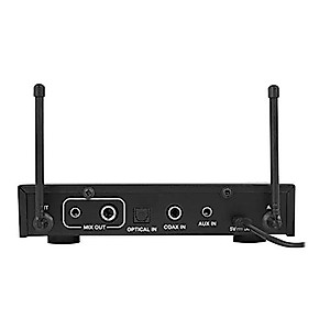 Rockville Hybrid Home Theater Karaoke Machine System w/8" Sub+(2) Wireless Mics