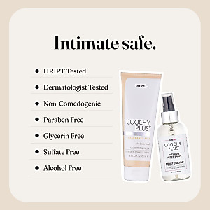 Coochy Plus Intimate Shaving Complete Kit - FRAGRANCE FREE & After Shave Protection Soothing Moisturizer Mist – Antioxidant Formula Prevents Razor Burns, Itchiness & Ingrown Hairs