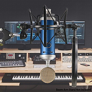 Bluebird Shock Mount with Pop Filter, Windscreen and Shockmount to Reduce Vibration Noise Matching Mic Boom Arm for Bluebird SL Microphone by YOUSHARES