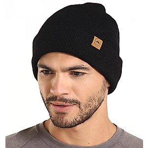 Tough Headwear Merino Wool Beanie for Men - Womens Wool Hat - Beanie Hats - Tobboggan Hat - Mens Winter Hat for The Cold