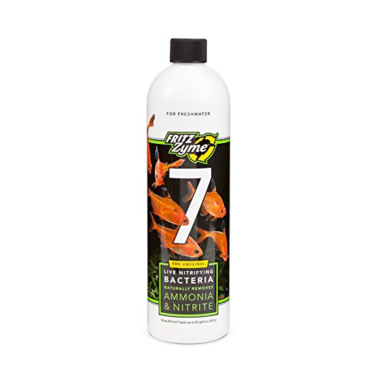Fritz Aquatics 80209 FritzZyme 7 Nitrifying Bacteria for Fresh Water Aquariums, 16-Ounce