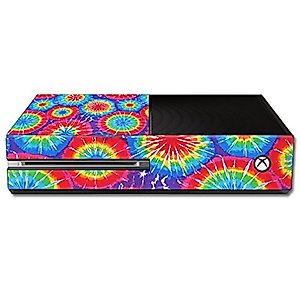 MightySkins Skin Compatible with Microsoft Xbox One Console wrap Sticker Skins Tie Dye 1